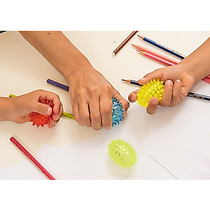 Spiky Balls Stim Toy 4 Pcs Set, Picking Desk Fidgets for Kids & Adults, ADHD Autism, Sensory Fidget Toys for School, Stress Relief and Boost Focus