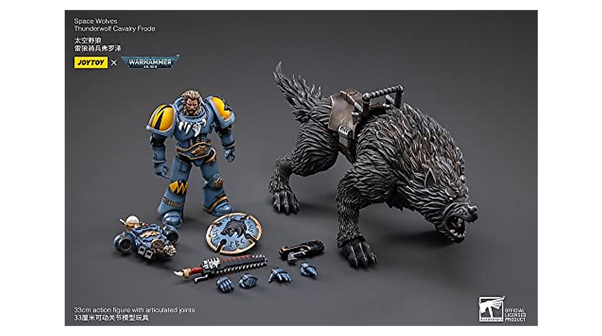 Warhammer 40K Space Wolves Thunderwolf Action Figure - JoyToy