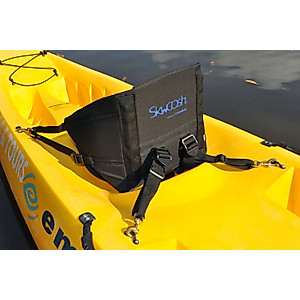 Skwoosh Kayak Comfort Mid Height Back Kayak Seat with Adjustable Lumbar Support | 13.5" tall back | Made in USA