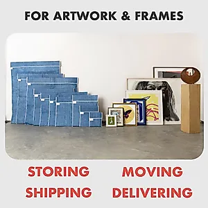 ARTPAKK Art Bags (AP03-28" x 36 1/2") - Strong • Shock-Absorbent • Reusable • Non-Toxic • Waterproof • Acid-Free Lining - Long-Term Art Storage + Shipping + Protection Solution (Colour May Vary)