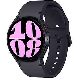 SAMSUNG Galaxy Watch 6 (40mm, WiFi + 4G LTE) 1.3" Super AMOLED Smartwatch GPS Bluetooth, Fully Unlocked w/Sleep Coaching, Water Resistant, BP Monitor R935U (w/Fast Charger Cube, Graphite) (Renewed)