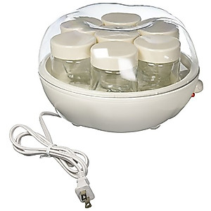 Euro Cuisine BM-QSHL-PFKK YM100 Automatic Yogurt Maker, 9.5 Inch, white