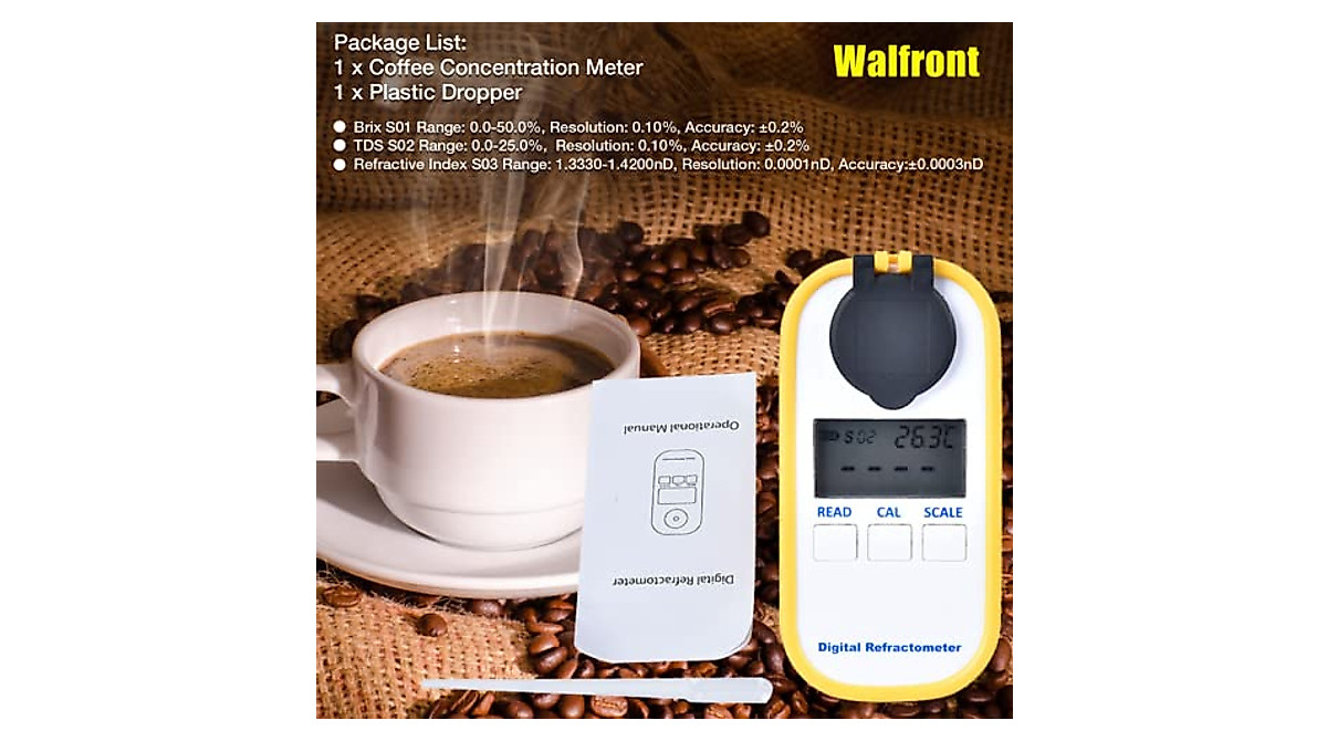 Digital Coffee Concentration Meter | Accurate Brix Testing