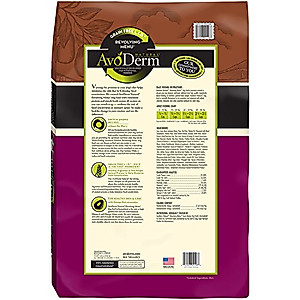 AvoDerm Advanced Sensitive Support Grain-Free Duck Formula Dog Food, Sensitive Stomach, 22lb