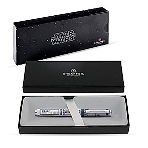 Sheaffer Pop Star Wars R2-D2 Fountain Pen with Chrome Trim and Medium Nib