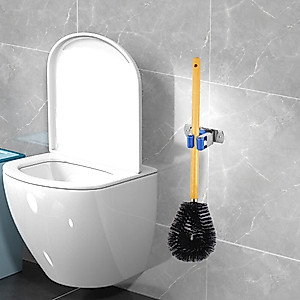 Ikasus Heavy Duty 5PCS Broom and Mop Holder, Orange, Stainless Steel