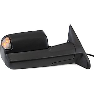 Garage-Pro Mirror Compatible with 2013-2018 Ram 1500, 2500, 2012-2018 3500, 2019-2021 1500 Classic, Passenger Side Textured Black Heated Manual Folding