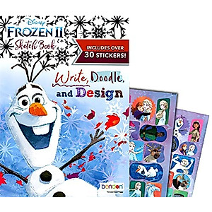 Disney Frozen and Frozen 2 Coloring and Stickers Activity Books Set