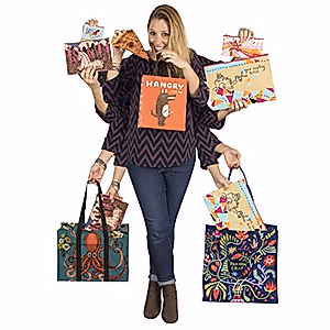 Blue Q Pencil Case, You Leave Sparkles Everywhere You Go. (moon garden design) Hefty Zipper, Sturdy and Easy-to-Wipe-Clean, Made from 95% Recycled Material. 4.25"h x 8.5"w