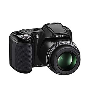 Nikon COOLPIX L810 16.1 MP Digital Camera with 26x Zoom NIKKOR ED Glass Lens and 3-inch LCD (Black) (Old Model) (Renewed)