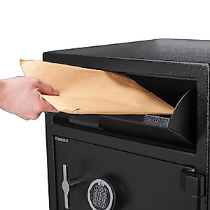 Barska AX13312 Digital Keypad Two Lock Depository Drop Safe 1.6/2 Cubic Ft for Money, Cash & Mail