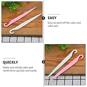 Plastic Spatulas Knife 20pcs Cake Stripping Knife Demolding Cutter Plastic Baking Tools Cake Scrapers Butter Cream Spreader Bakeware Fondant Decoration Bread Stripping Knives