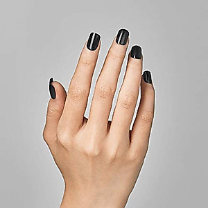 KISS imPRESS Color Press-On Nails, Gel Nail Kit, PureFit Technology, Short Length, “All Black”, Polish-Free Solid Color Manicure, Includes Prep Pad, Mini Nail File, Cuticle Stick, and 30 Fake Nails