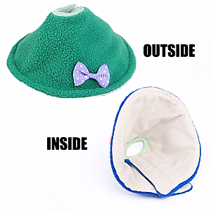 Bonaweite 4Pack Pet Parrot Anti-bite Elizabethan Collars, Anti-Grab Feather Plucking Wound Healing Safety Recovery Collar Cones for Budgerigar Lovebird Agapornis Fischer Cockatiel Cockatoo