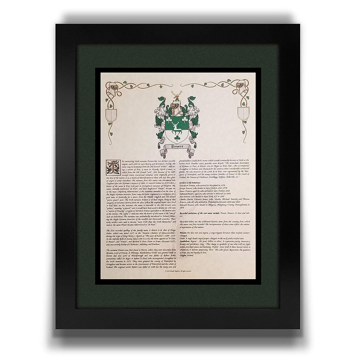 Mr Sweets Birou Coat of Arms, Crest & History 8.5x11 Print - Name Meaning, Genealogy, Family Tree Aid, Ancestry, Ancestors, Namesakes - Surname Origin: French France