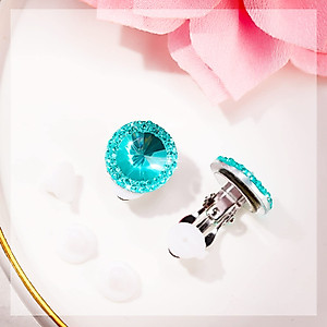 Hicarer 9 Pairs Girls Clip-on Earrings Pretend Princess Play Earrings Jewelry Set (Style 5)