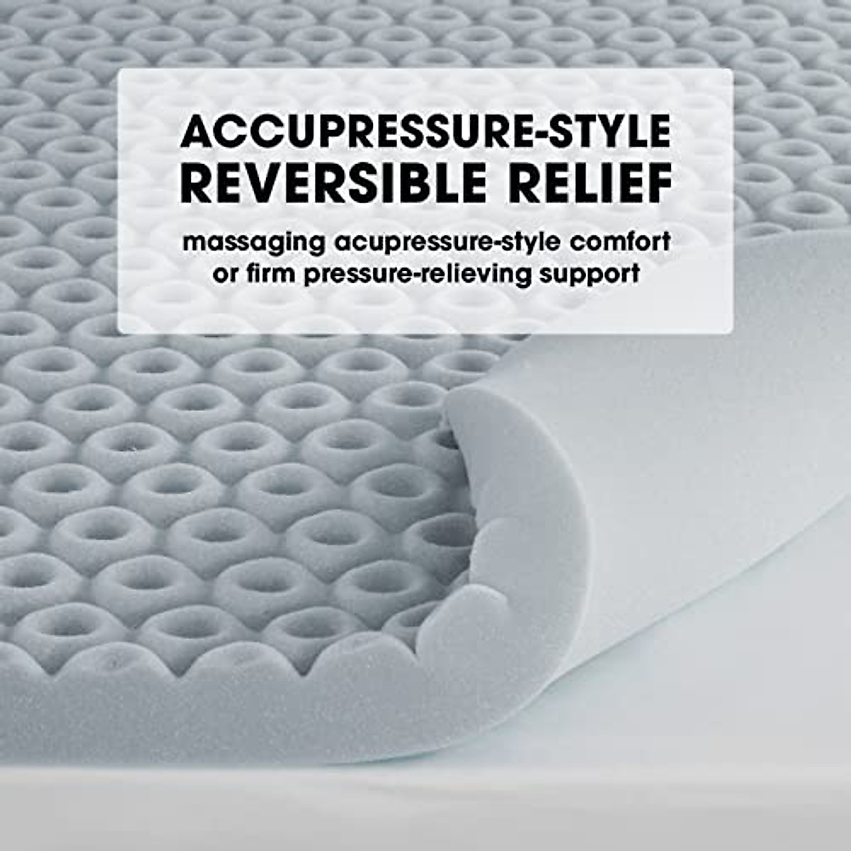 Dream Serenity Cool Point 2" Memory Foam Mattress Topper Full