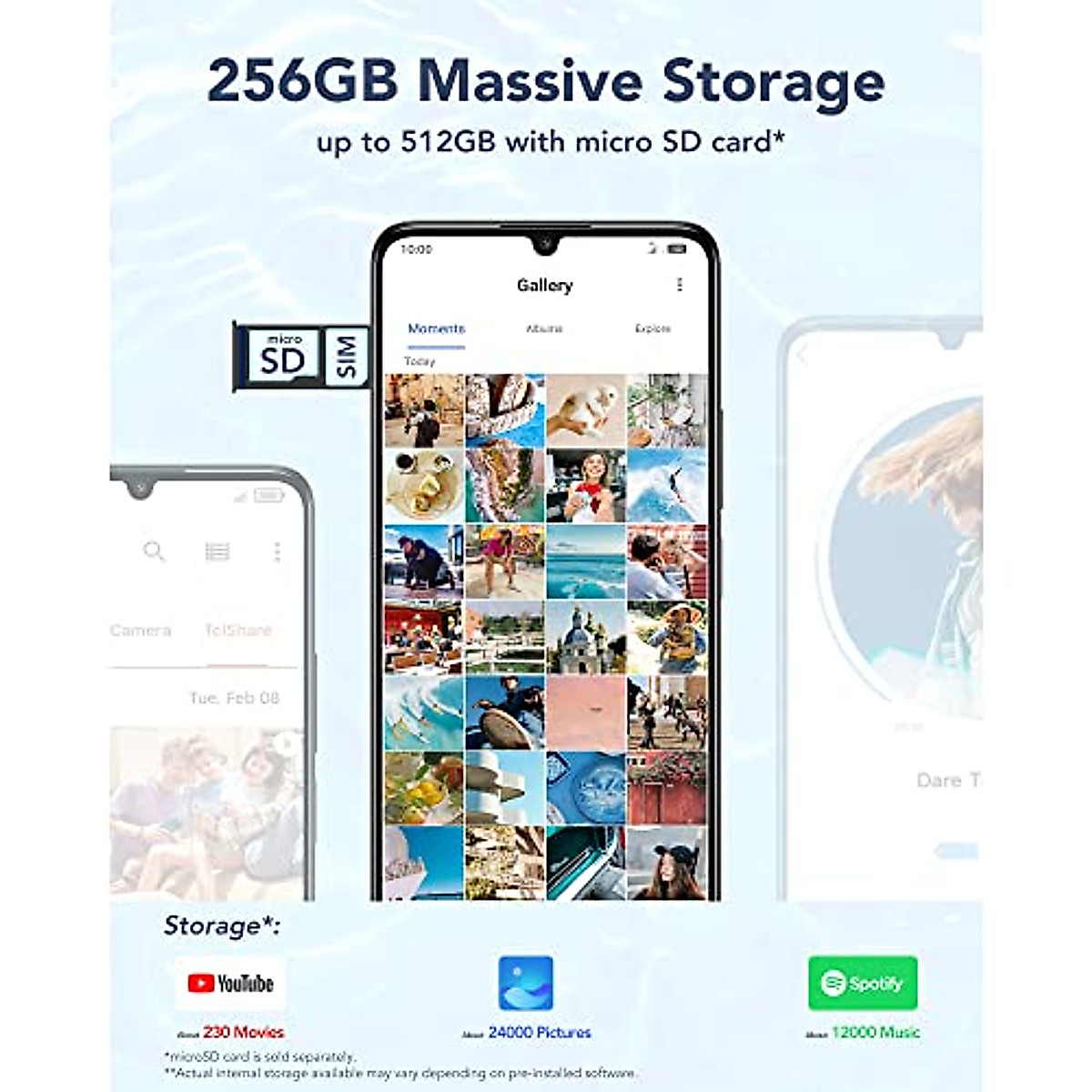 TCL 40XL 2023 Unlocked Cell Phone 6GB + 256GB, 6.75 inch 90Hz Display Mobile Phone, Smartphone Android 13, 50MP AI Camera, 5000 mAh, 4G LTE, US Version, Dark Gray