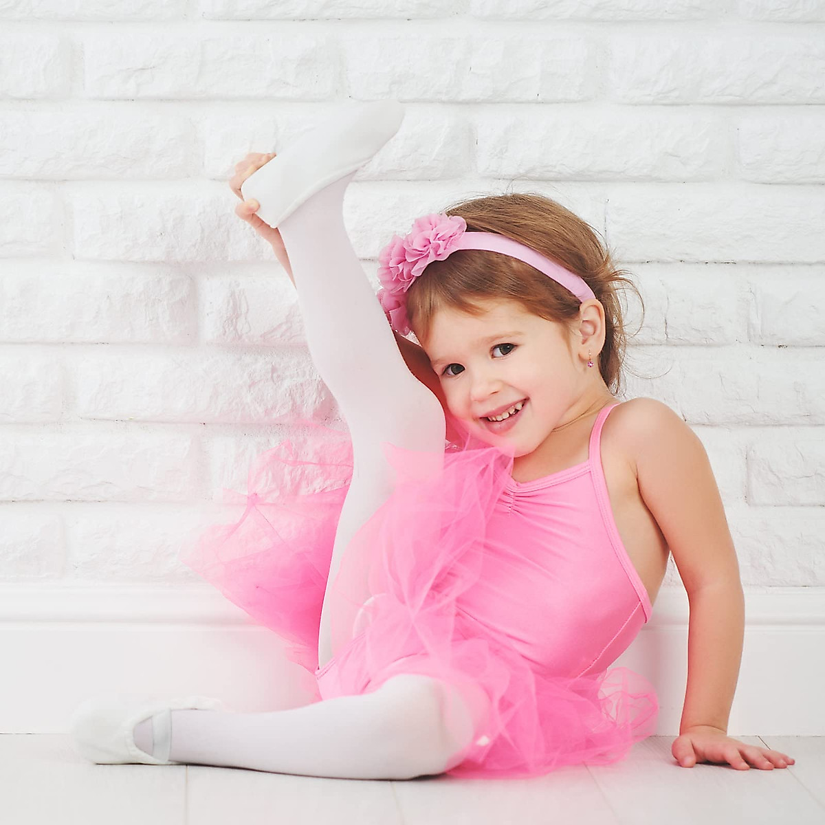 Geyoga 8 Pairs Thick Baby Non Skid Socks Baby boy Girl Gift Anti Slip Ballet Socks with Strap Cotton for Toddlers Walker(1-2 Years)