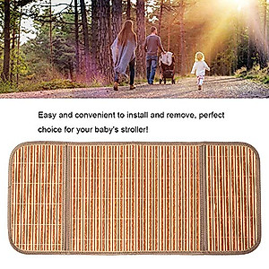 Baby Stroller Cool Mat Summer Baby Stroller Cool Mat Bamboo Pad Seat Liner Mattress Cover Kid Seat Accessory(75 * 35cm)