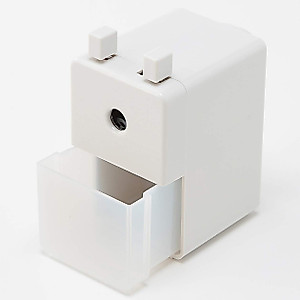 MUJI Manual Pencil Sharpener W55 x H103 x D106mm Made in Japan White simple