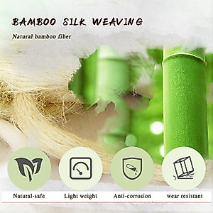 Room Divider Folding Privacy Screens 6 Ft 4 Panel Bamboo Portable Divider Wall Freestanding Partition Room Divider Screen for Room Separator Home Office,Natural