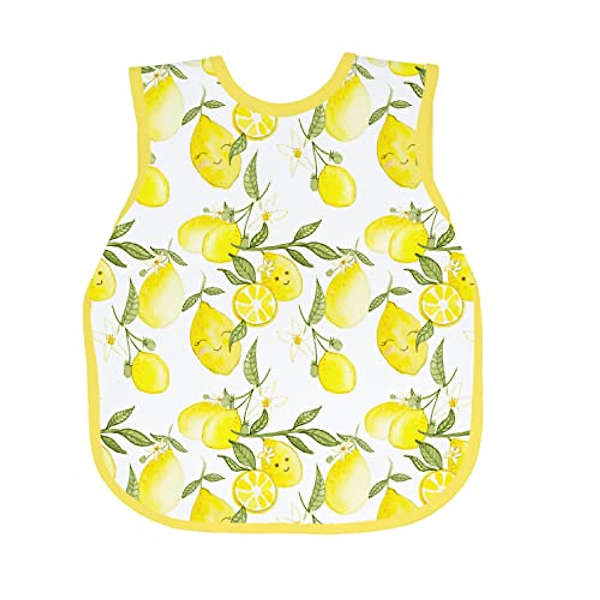 BapronBaby Fresh Lemon Bapron - Soft Waterproof Stain Resistant Bib - Machine Washable - 6m - 5yr - (Sz Baby/Toddler 6m-3T)