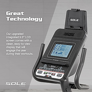 New 2023 Recumbent Bike, Sole Fitness R92 Recumbent Exercise Bike, Advanced Exercise Equipment for Home Workouts, Bluetooth, Touch Screen, Gym Equipment, Recumbent Bikes for Adults (Sole R92)