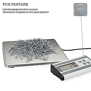 Smart Weigh 440lbs x 6 oz. Digital Heavy Duty Shipping and Postal Scale, with Durable Stainless Steel Large Platform, UPS USPS Post Office Postal Scale and Luggage Scale