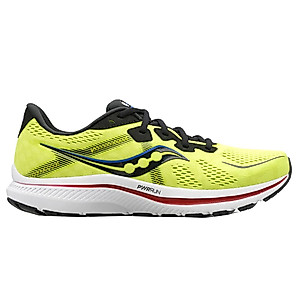 Saucony Men's Omni 20 Running Shoe, Acid Lime/Spice, 12