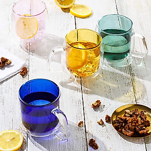 Hyperspace Double Wall Insulated Color Cups - Coffee Cup, Coffee Mug, Latte Mug, Tea Cup, Set of 4