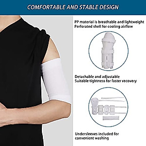 Komzer Sarmiento Brace Humeral Fracture Splint, Humeral Shaft Fracture Brace for Broken Upper Arm, Lightweight and Breathable Humeral Shaft Fracture Splint (Small)
