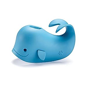 Skip Hop Baby Bath Rinse Cup, Moby Tear-free Waterfall Rinser, Blue