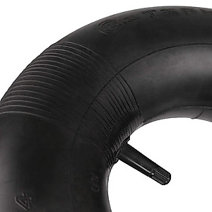 4.10/3.50-4" Inner Tube with TR-4 Straight Valve Stem, Heavy Duty 410/350-4 Replacement Tube for Hand Truck, Dolly, Hand Cart, Utility Wagon, Snow Blower, Lawn Mower, Wheelbarrow, Generator and More