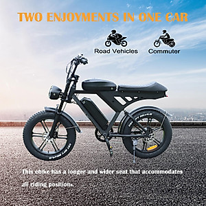 Besintu Electric Bike for Adults 1500W Motor Fat Tire E Bike, Up to 28MPH & 70Miles, Electric Mountain Bike 7-Speed 5-Layer Full Suspension for Off-Road Dirt Bicycle Dual Hydraulic Brake
