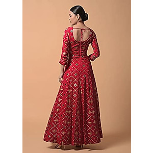 Indian Kurti for Womens Dupatta | Art Silk Woven Kurta Kurtis Tunic For Women Mustard