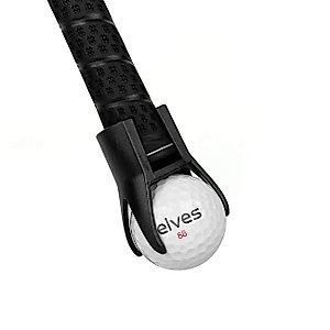 ELVES Golf Ball Retriever -4-Prong Pick Up Grabber Back Saver Claw Put On Putter Grip,Golf Accessories