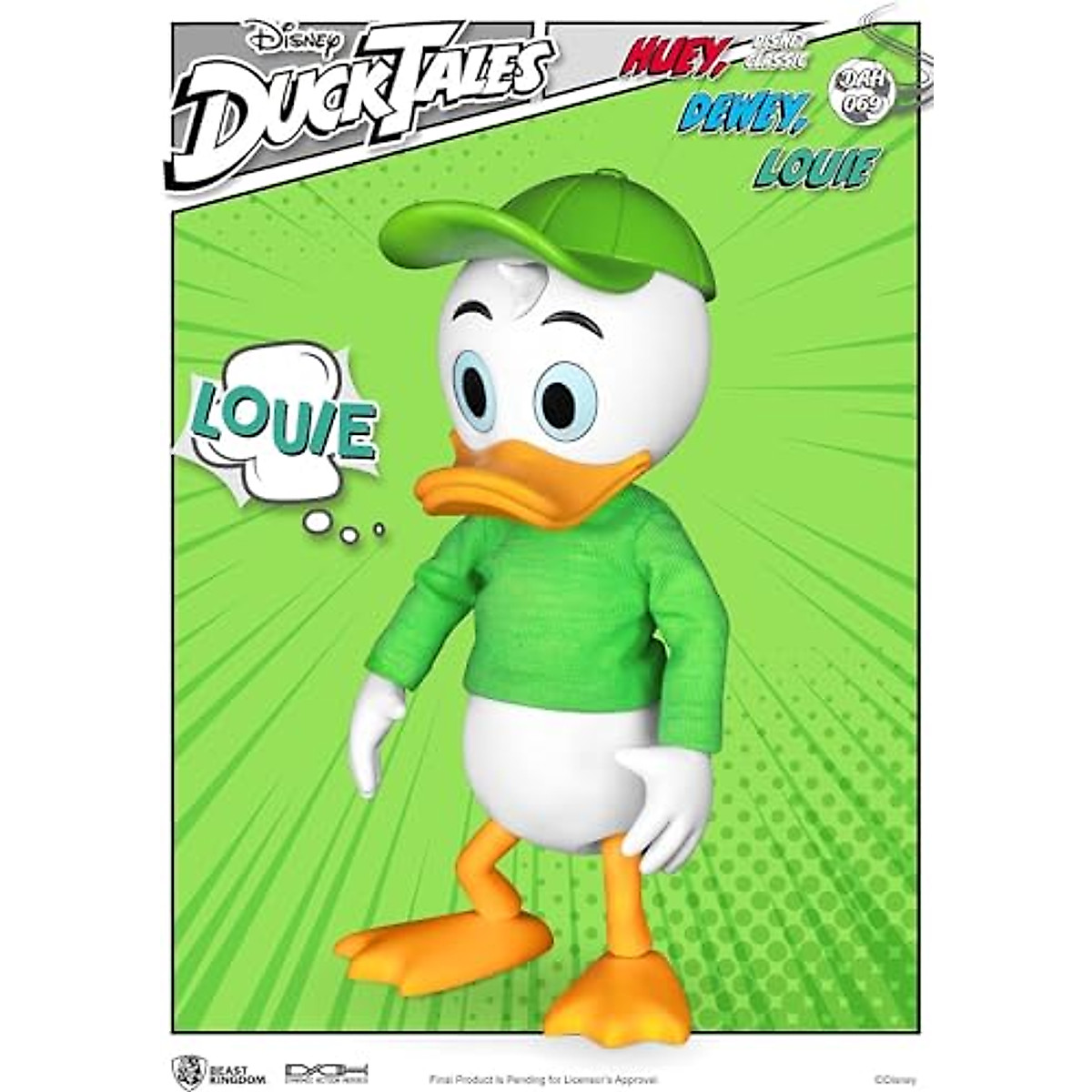 Beast Kingdom DuckTales: Huey, Dewey and Louie DAH-069 Dynamic 8ction Action Figure Set, Multicolor