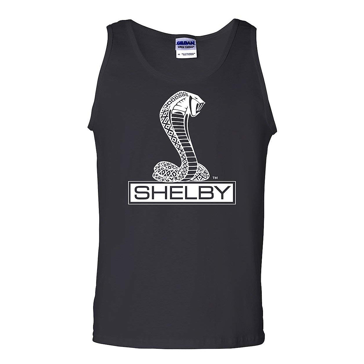 Shelby Cobra Tank Top American Classic Muscle Car Ford Mustang Sleeveless Black XX-Large