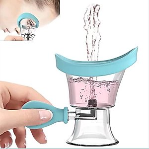 AXLOFO® Eye Wash Cup, Eye Wash Bath Kit (Eye Drop Guide/Wash Cup), Silicone Eye Cup for Effective Eye Cleansing, Soothing Tired Eyes (1)