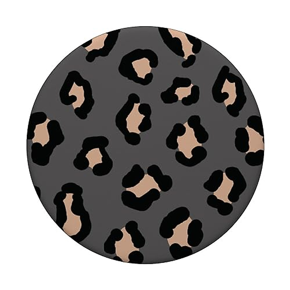 Cute Animal Graphite Cheetah Print Leopard Design PopSockets Standard PopGrip