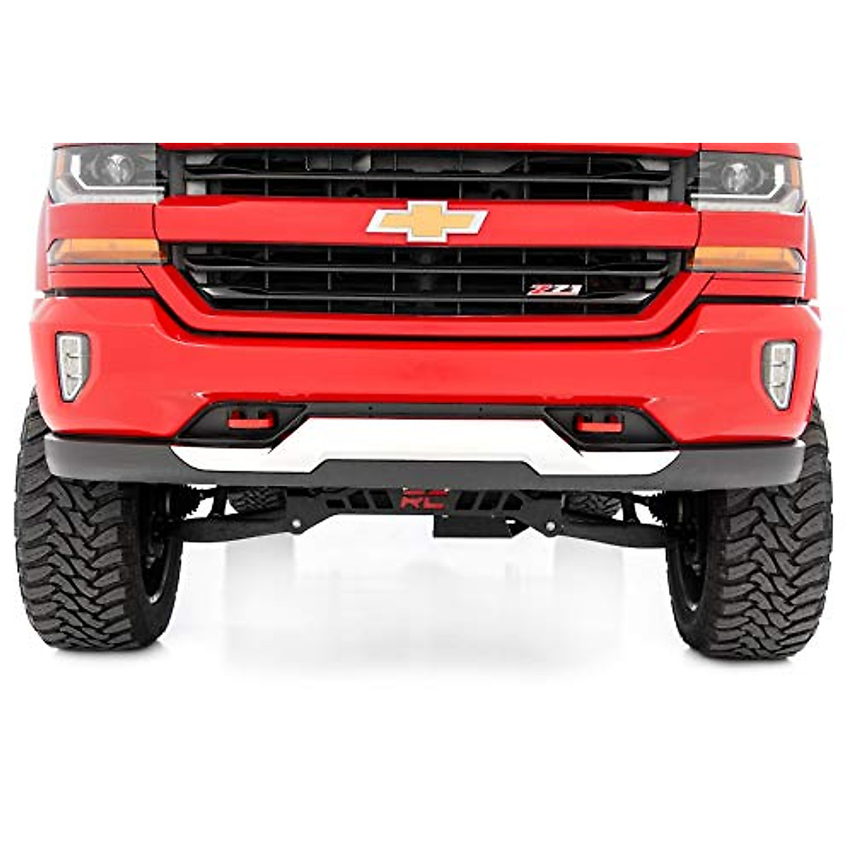 Rough Country Forged Tow Hooks for 2014-2018 Chevy Silverado 1500 | Red - RS134
