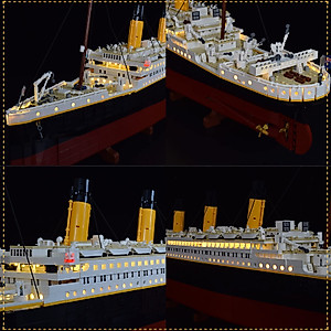 LED Light Kit for Lego (Titanic Ship) - Decoration Lights Compatible with Lego Creator Expert 10294 Building Blocks Model (Not Include The Model)