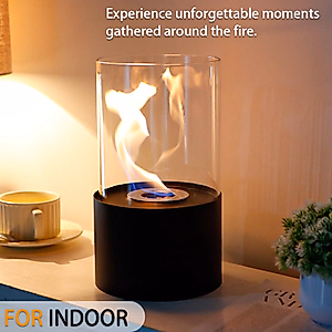 Tabletop Fire Bowl Pot|Indoor/Outdoor Portable Tabletop Fireplace–Clean-Burning Bio Ethanol Ventless Fireplace