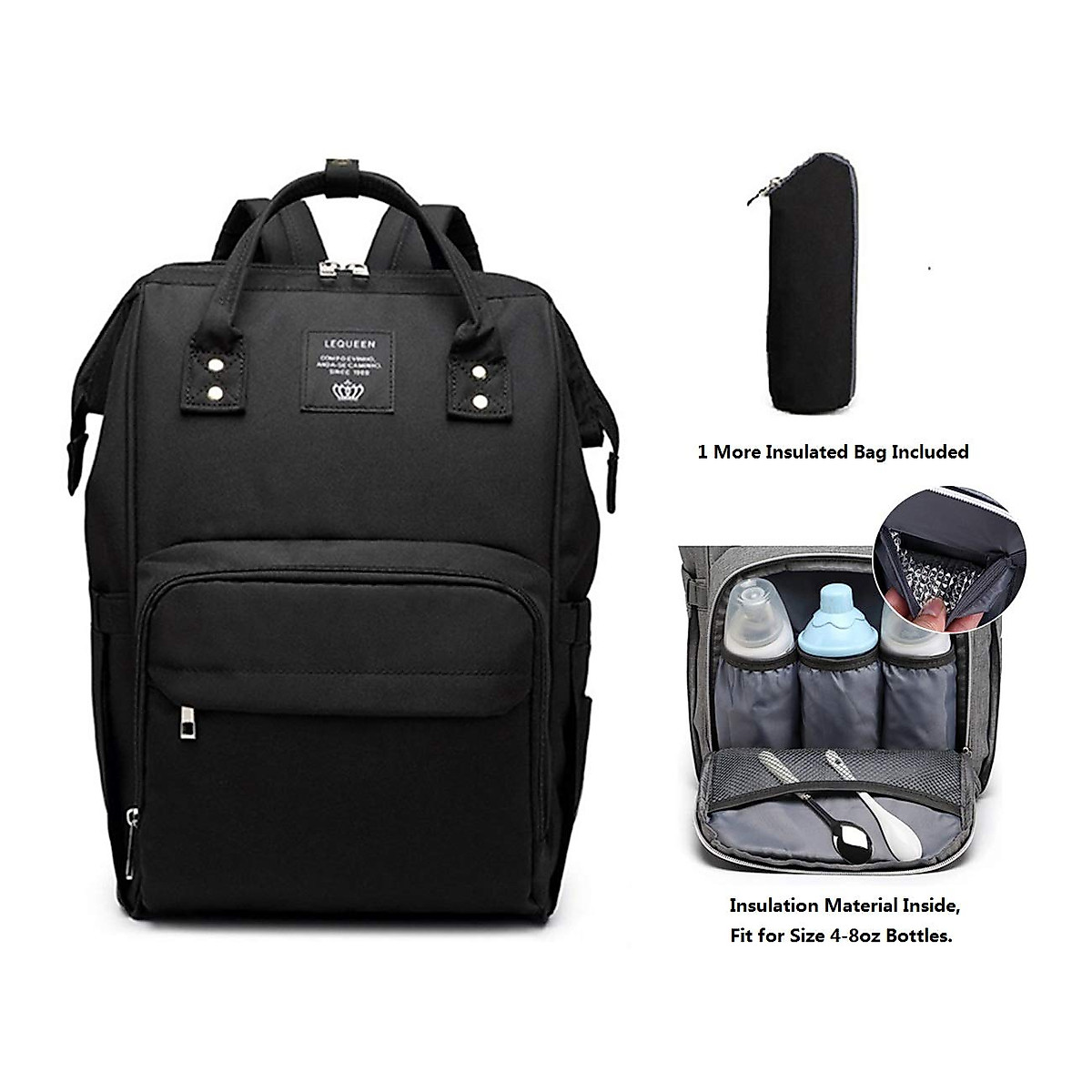 Diaper Bag Backpack, Large Baby Diaper Backpack Travel Diaper Bags with USB Charging Port