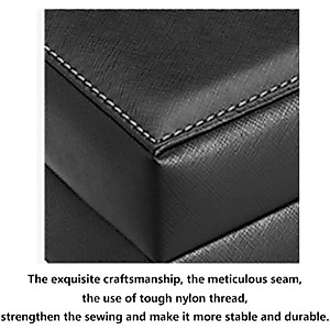 Watch Holder Leather Watch Box 3 Slot Travel Watches Storage Case Holder Jewelry Organizer Pouch Elegant Portable Watch Organizer (Color : Black2) (Red)