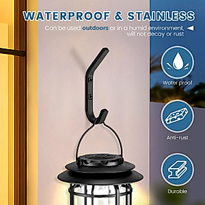 Coat Rack Hooks Wall Mounted,5 Packs Large Wall Hooks, Bath Towel Rope Hooks for Kitchen, Door, Cabinet, Bathroom, Foyers, Hallways.Heavy Duty Hanger for Purse, Rack for Closet and Door Wall Mounted