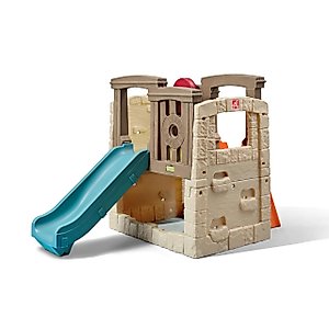 Step2 Naturally Playful Woodland Climber, Kids Outdoor Playset, Backyard Playground Set, Slide, Rock Climbing, Outside Jungle Gym, For Toddlers 2-6 Years Old