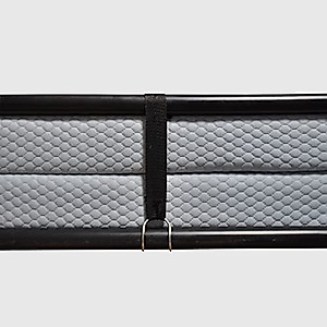 Simmons Beautysleep Folding Guest Bed with Springs and Memory Foam Mattress, Single, 22 pounds (IMCE030CBS) Lt. Blue