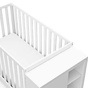 STORKCRAFT Malibu Customizable Convertible Crib (White) – GREENGUARD Gold Certified, Crib with Storage Drawers, Converts to Toddler Bed, Fits Standard Full-Size Crib Mattress